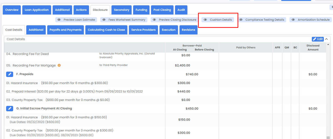 How to Set /Review Escrows and Aggregate Adjustments?