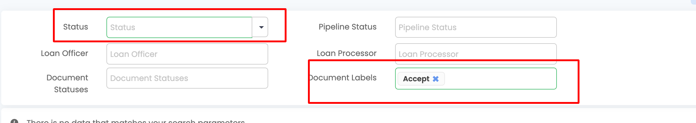 Loan Document Labels