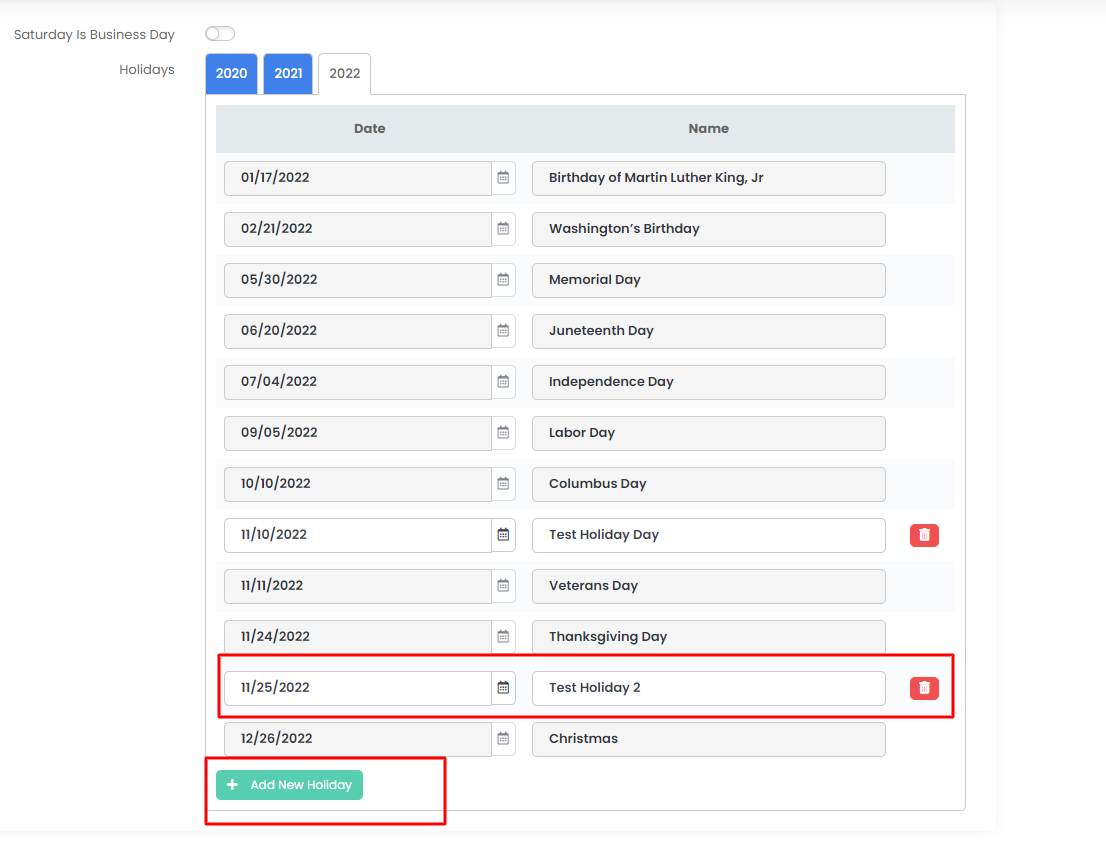 How to set the Compliance section?