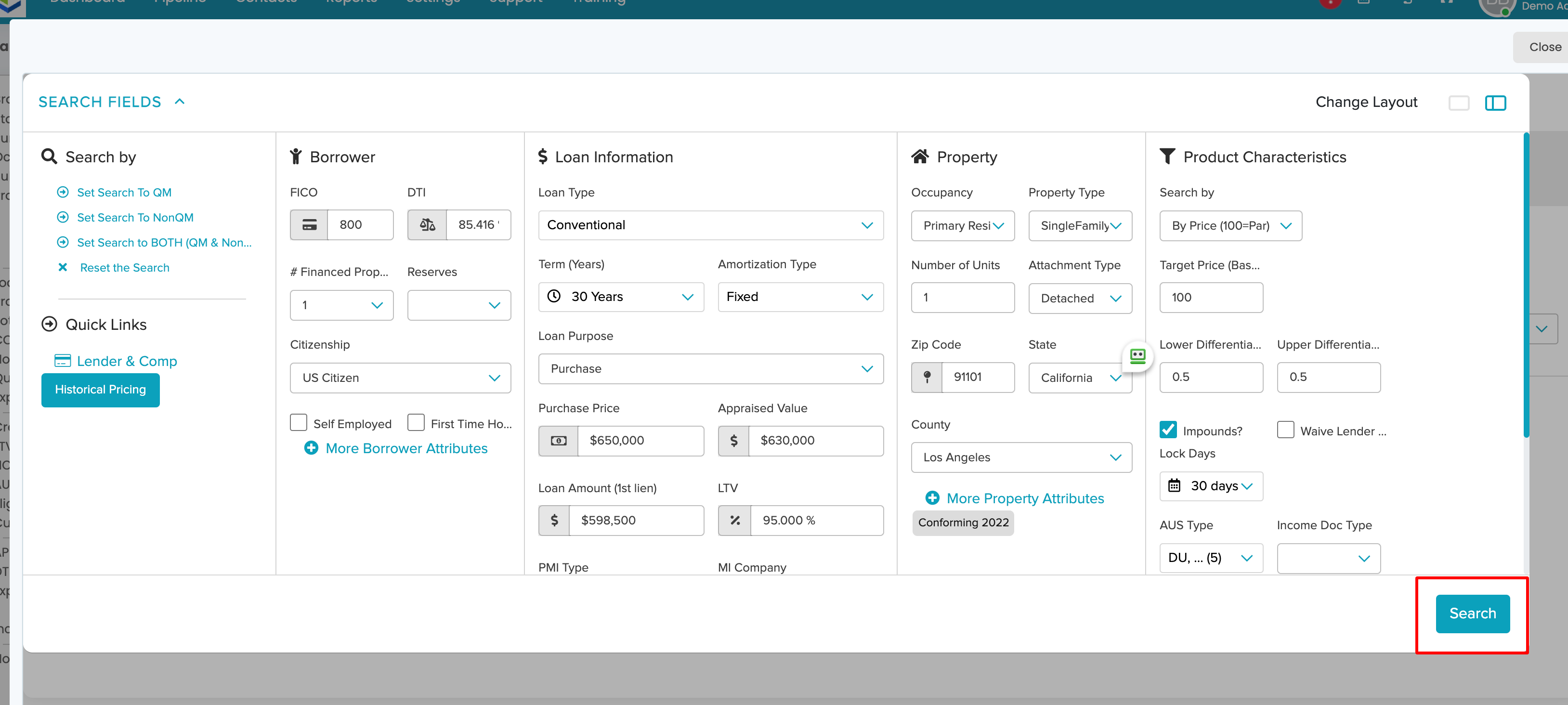 How to Set Up/Run Lender Price Pricing Engine.