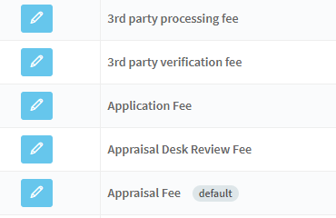 Configuring Fees in Settings - Fee and Escrow Types for Disclosures