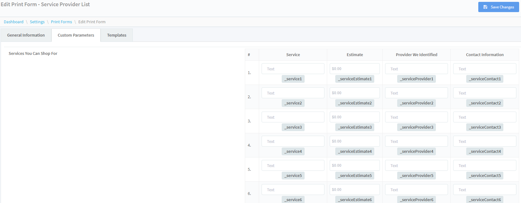 Service Provider List vs Service Providers